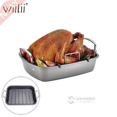 Stainless Steel Nonstick Roasting Pan Rectangular Deep Dish