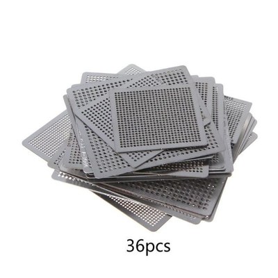 36Pcs/set BGA Reballing Stencils Universal Steel Stencil 适