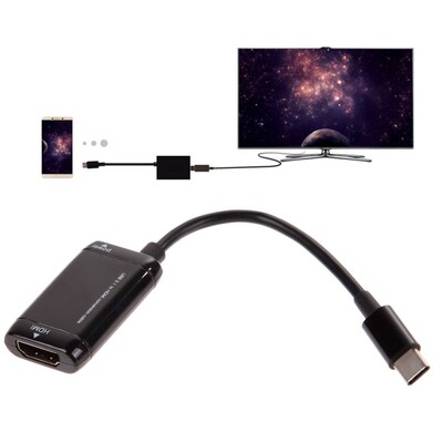 USB3.1 TYPE-C to HDMI Adapter Cable 1080P HD Audio Video Cab