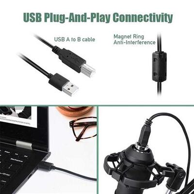 Professional USB Condenser Microphone Computer Mic Microphon