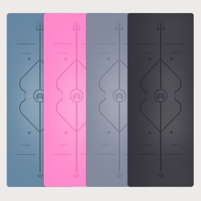 Sky Blue PU Anti-slip Exercise Pad Natural Rubber Yoga Pad B