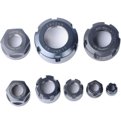 2pcs/lot er nut for ER8 ER11 ER16 ER20 ER32 ER40 clamping nu