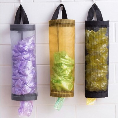 5pcs Trash Bags Wall Hanging Garbage Organizers Reusable Pol