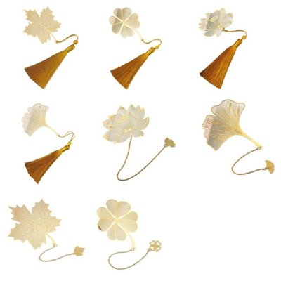 Retro Metal Bookmark with Tassels Unique Hollow-out Bookmark