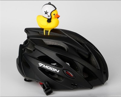 Bike Light Bicycle light Small yellow duck with helmet road