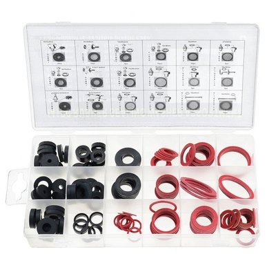 141PCS/Box O-Ring Plumbing Gasket Rubber Washer Assortment S