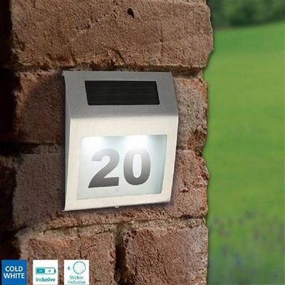Door Number Light Outdoor Solar Door Number Plate LED Door