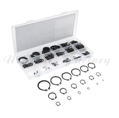 18 Sizes Metal Circlip 300Pcs/Set O-Ring Washer Seals Intern