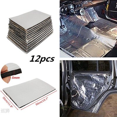 12pcs 50*30cm Car Sound Deadener Heat Noise Proof Insulation