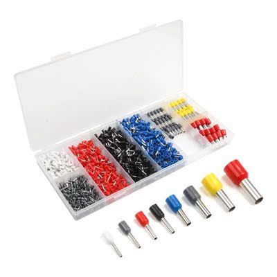 1200Pcs Wire Copper Crimp Connector cooper Ferrules kit Insu