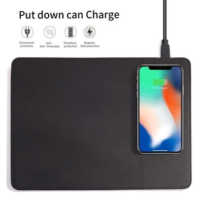 Mobile Phone Qi Wireless Charger Charging Mouse Pad Mat  IPh