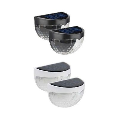 2 Pcs Outdoor Lighting Solar Led Light Garden Staircase