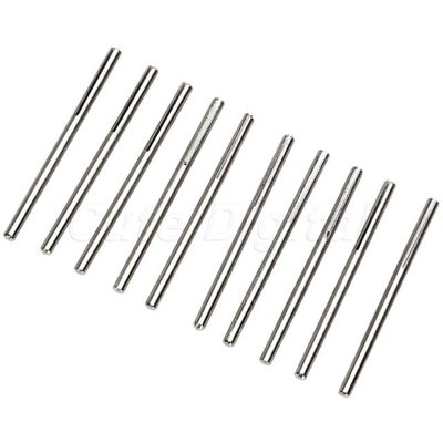 10Pcs 1/8 3mm Shank Sandpaper Clamp Split Mandrels Long Abr