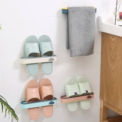 Rack-Holder Shoes-Organizer Slippers Hanging-Shelf Wall-Moun