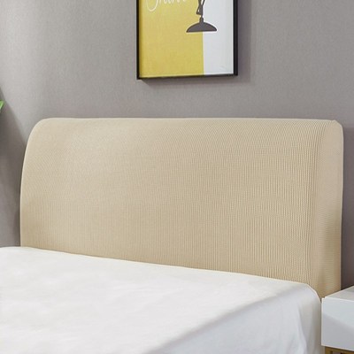 Elastic Bedhead Cover All-inclusive Bed Head Cover Solid Col