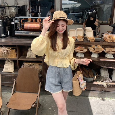 Echoone衬衣女时尚百搭上衣