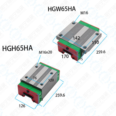 台湾上银HIWIN直线导轨滑块 HGW/HGH 15 20 25 30 35 45 55 CC HA