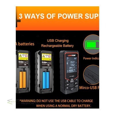 LOMVUM Bluetooth laser distance meter 50M 80M 100M 120M lase