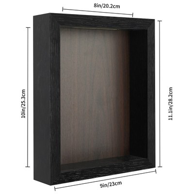 Mahogany Backboard 8x10 Shadow Box Display memorabilia Frame