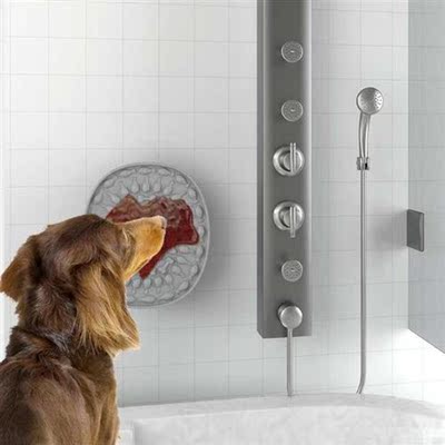 Silicone Dog Lick Mat for Dogs Pet Slow Food Plate Dog Bathi