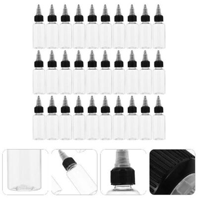 Bottle Squeeze Pigment Bottles Refillable Transparent