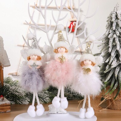 New Year Hanging Doll Christmas Articles Angle Snowflakes Ta