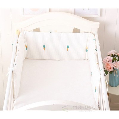 Collapsible 180*30cm Star Design Baby Bed Bumper Cotton Bab