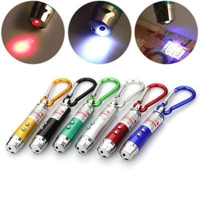 3 in 1 Red Laser Pen 1mV 49 Feet Laser Sight Mini led Flashl