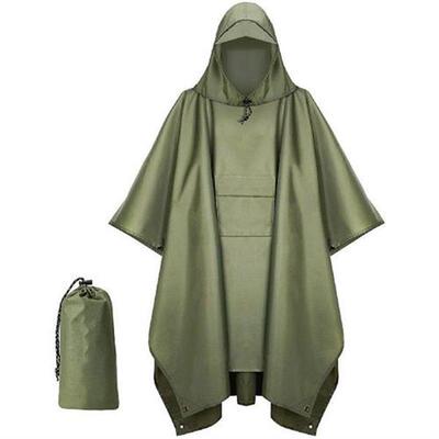 Fashion Camo Raincoat Military Impermeable Waterproof Thick