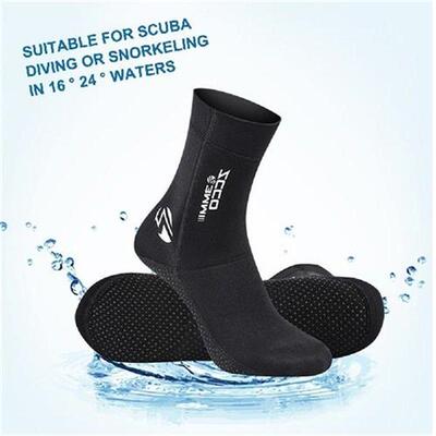 1 Pair 3mm Neoprene Diving Socks Swim Water Boots Anti Slip