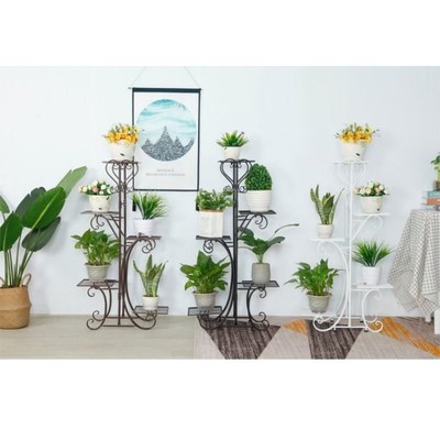 5 Tiers Iron Flower Rack Plant Stand Multi Flower Stand Shel