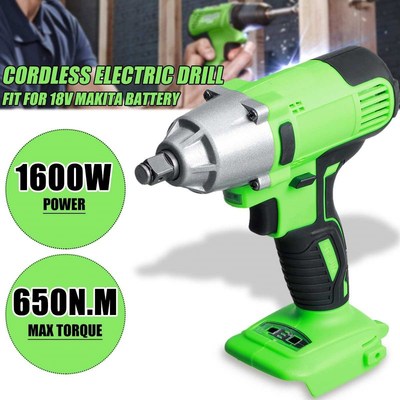 Drillpro 18V 650Nm Electric Brushless Impact Wrench Recharge