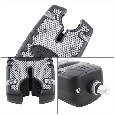 2 piece LED Carp Fishing Alarms Indicators Bite Alarm Adjust
