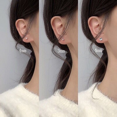 Maintenance ear hole ear bone 925 pure silver rod ear pin ea