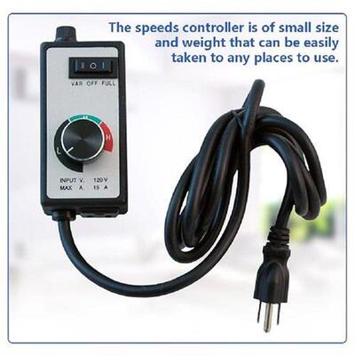 ABS 120V Fan Speeds Controller Button Switch Motor Rheostat