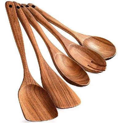 Wooden Cooking Utensils - Wooden Spoons for Cooking, Wooden