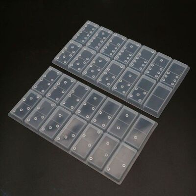 DIY Silicone Dominoes Game Play Epoxy Resin Molds Kit Game