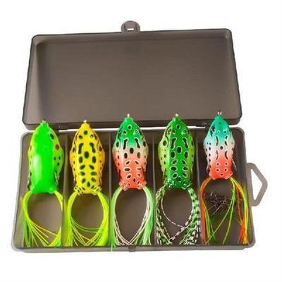 Frog Fishing Lure Oft Frog Bait With Double Propellers Legs