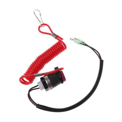 Boat Outboard Engine Motor Kill Stop Switch Motorboat Safety