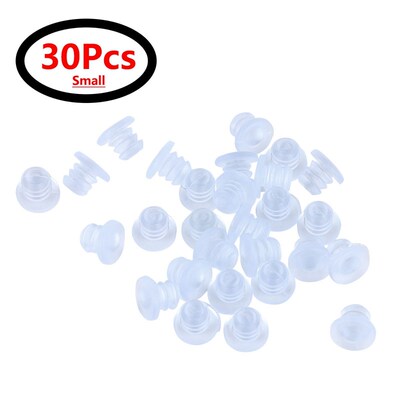 30pc Clear Rubber Stem Bumpers Screws Hole Plugs Anti collis