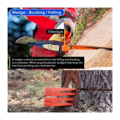 6Pcs 5.5Inch Felling Wedges Set For Chainsaw - ABS Plastic W