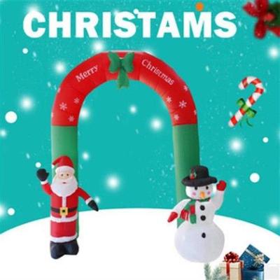 Snowman Arch  Nativity Inflatable Santa Claus for  Garden