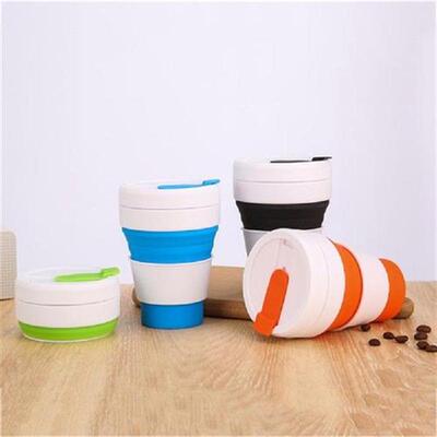 475ml Telescopic Drinking Mug Heat Resistant Silicone