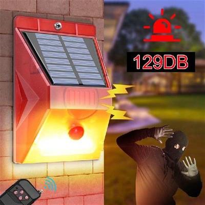 Solar Strobe Light with Motion Detector Remote Controller