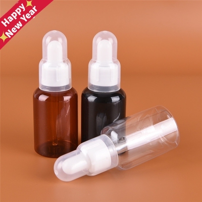 50ml Amber PET Liquid Reagent Pipette Bottle Eye Dropper