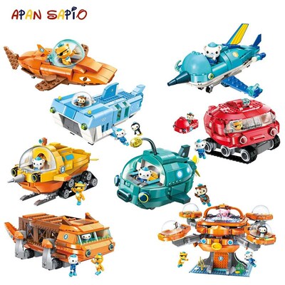 Octonauts Building Block Set Octopod Submarine Boat Educati
