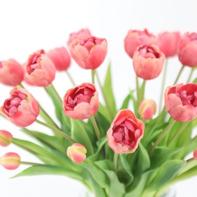 New Silicone Tulip Artificial Flower Real Touch Bouquet 40CM