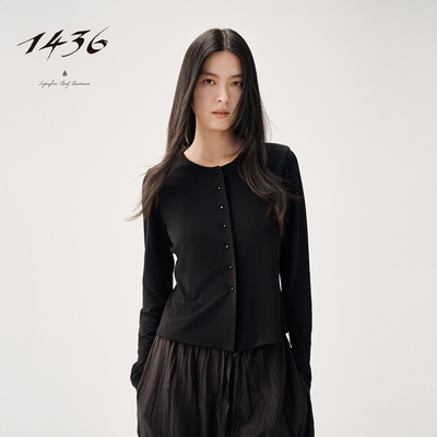1436桑蚕丝2025早秋新品女士圆机正肩开衫