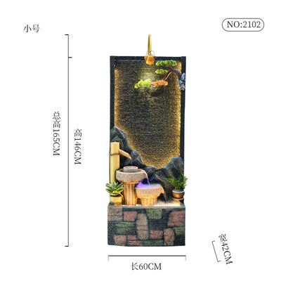 水幕墙流水墙景观流水生财摆件循环水客厅会O所办公室酒店装饰摆