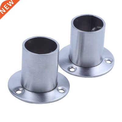 Wardrobe 25mm Tube Stainless Steel Rail Rod End Support Brac